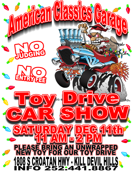 Toy Drive Car Show | Gift Garden & American Classics Garage | Outer ...