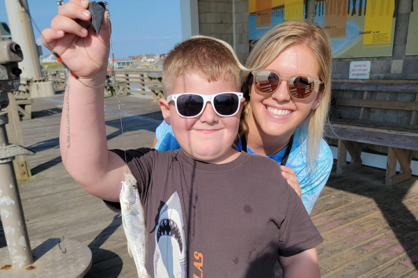 Danielle & His Sea Mullet | Jennette's Pier | Outer Banks Fishing Report