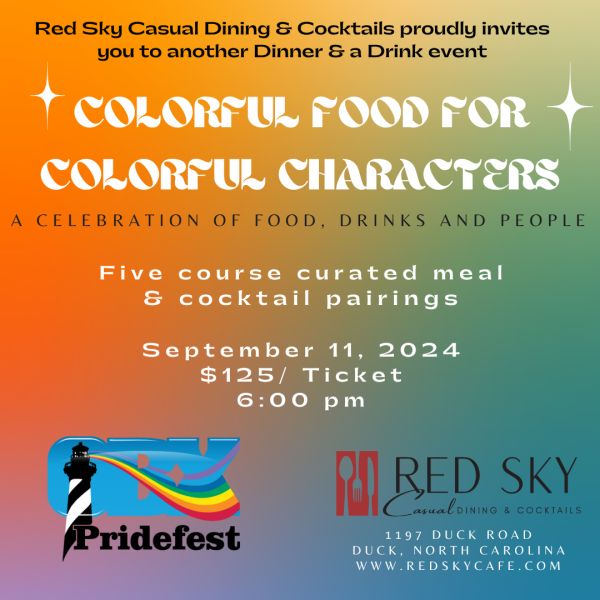 Colorful Food for Colorful Characters | OBX Pridefest | Outer Banks Events
