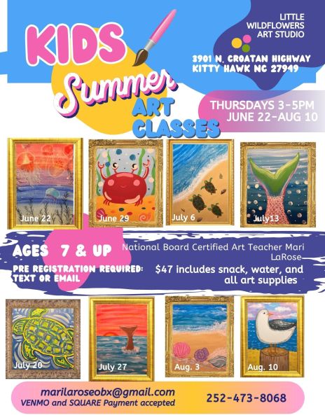 Kids Summer Art Classes | OBX Events | Outer Banks Events