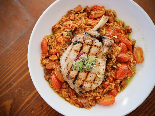 14 oz Bone-In Duroc Pork Chop | Blue Water Grill & Raw Bar