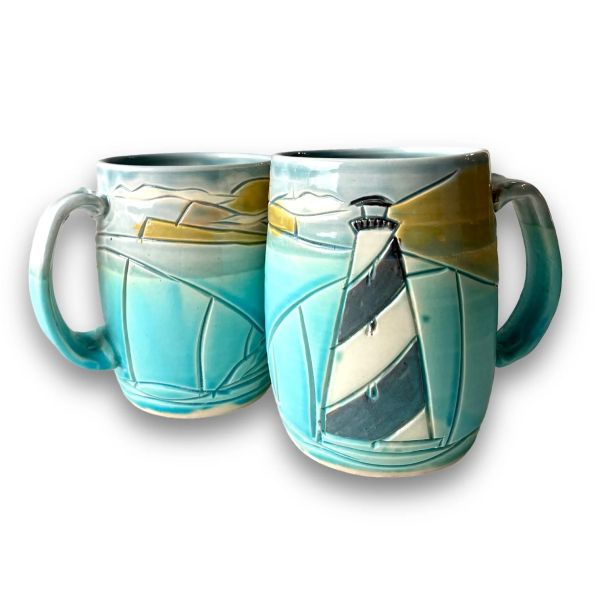 OBX Ceramic Mugs | Blue Pelican Gallery Gifts & Yarn | Outer Banks Shopping