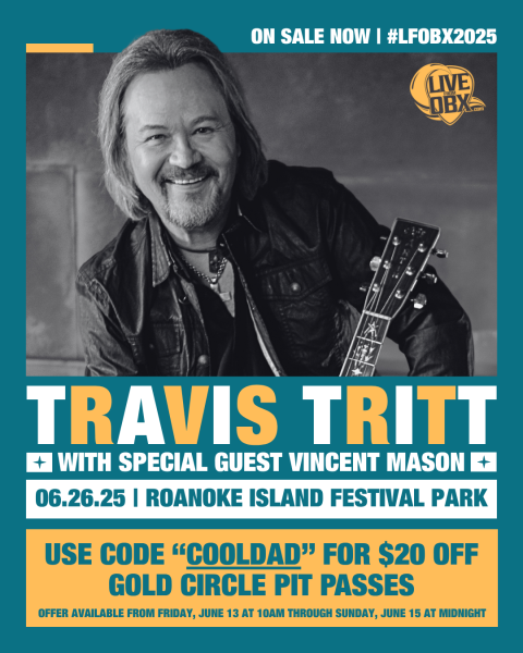 Travis Tritt: $20 OFF Gold Circle Tickets | Live From OBX